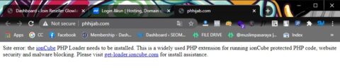 Cara Mengatasi Site error: the ionCube PHP Loader needs to be installed - Rishal Media